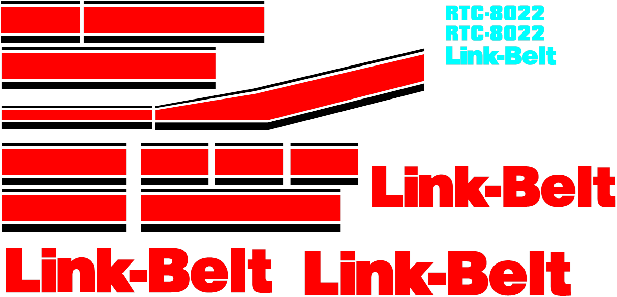 Linkbelt RTC8022 Decal Set