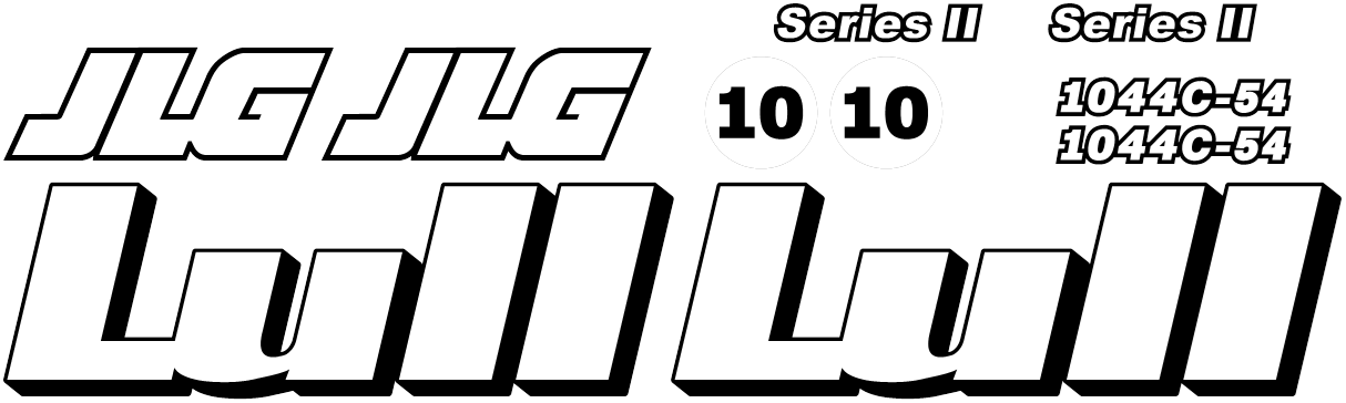 Lull 1044C-54 II Decal Set