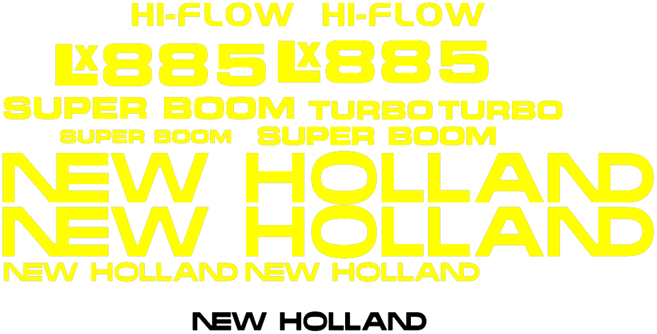 New Holland LX885 Decal Set