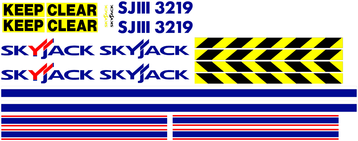 SkyJack SJIII3219 Decal Set