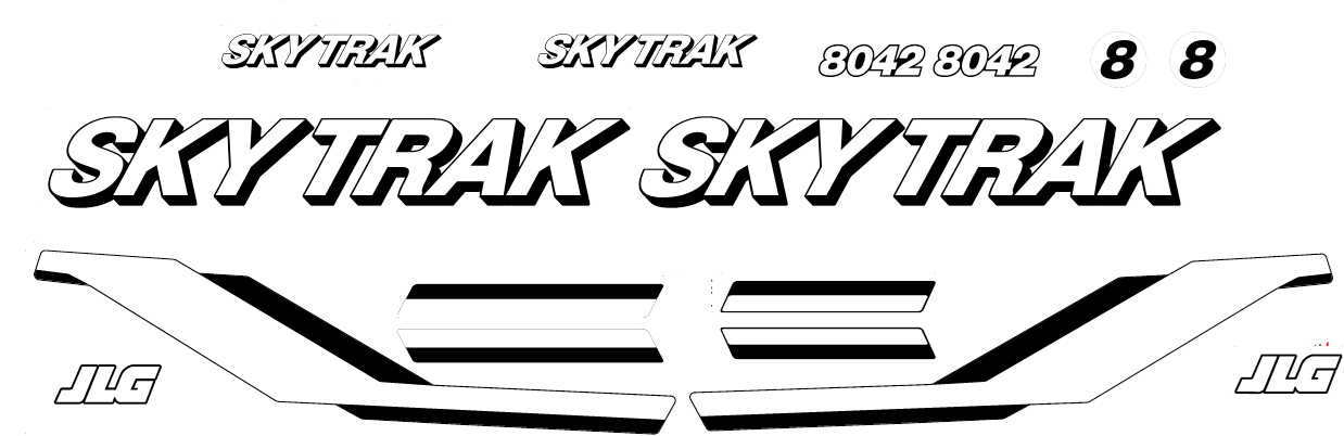 SkyTrak 8042 Decal Set