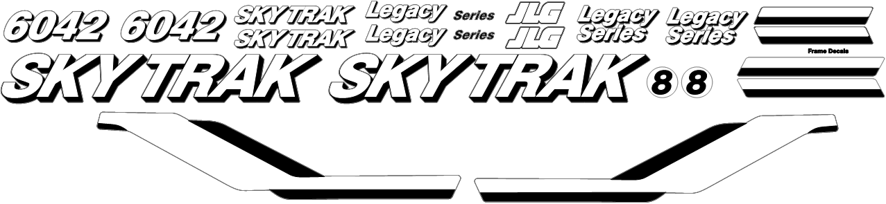SkyTrak 6042 Decal Set